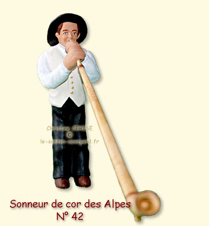 Le Santon Savoyard: Santon d'argile peints 9 cm